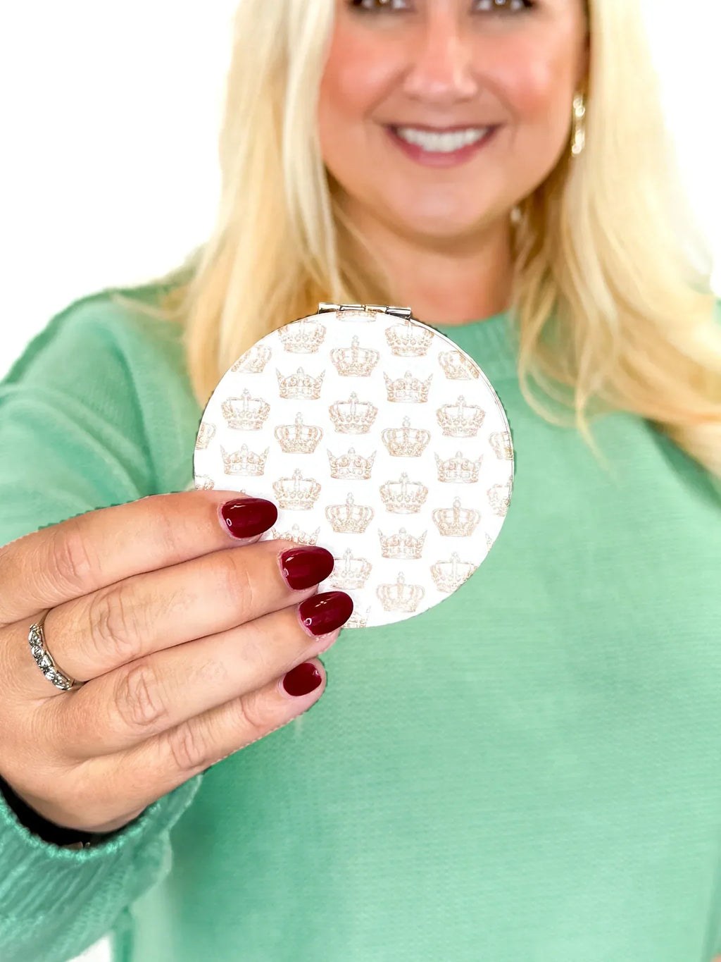 Crown Compact Pocket Mirror | SLS Wares