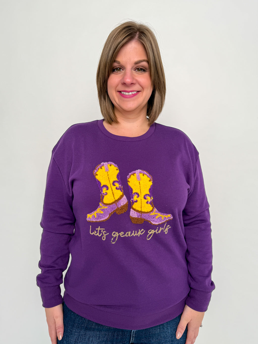 Let's Geaux Girls Sequin Sweatshirt | SLS Wares